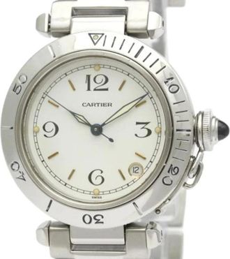 Cartier Montre Pre-owned en acier inoxydable - Homme - Pre-owned - Blanc - Taille: ONE Size