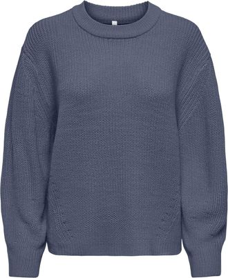 Only Damen Onlmilouz Ls Rib Pullover KNT Nca, Vintage Indigo, 3XL