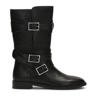 Kazar Femme, Chaussures, Noir, Taille: 39 EU Bottes noires avec une tige plus haute d&eacute;cor&eacute;e de boucles