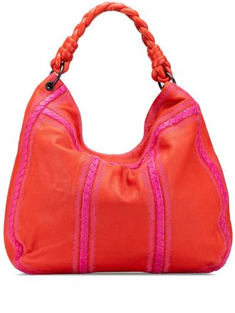 Bottega Veneta sac porté épaule en cuir (2012-2025) - Rose