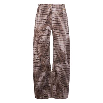 Elisabetta Franchi Femme, Jeans, Brun, Taille: W28 Jeans