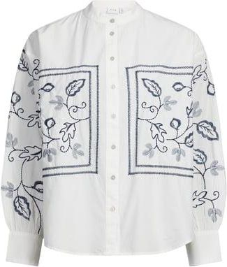 Vila Chemise &agrave; broderie en coton