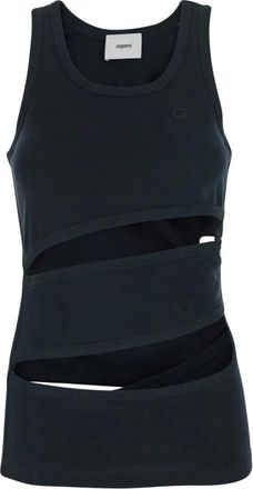 Coperni Femme, Tops, Noir, Taille: 40 FR Spiral Tank Top