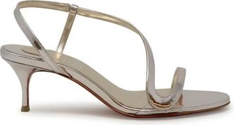 Christian Louboutin Sandalen - Vintage Rose Pvc Leather Rosalie 55 Sandals - Gr. 36,5 (EU) - in Grau - f&uuml;r Damen