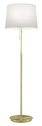 Trio Trio-Leuchten 409100308 Lampe sur pied, M&eacute;tal, Messing Matt/blanc