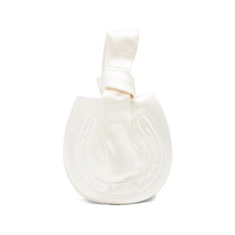 Anya Hindmarch Horseshoe-motif Satin Clutch Bag