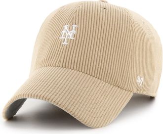 47 Brand 47 CAP MLB NEW YORK METS CORD BASE RUNNER CLEAN UP KHAKI
