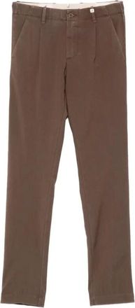 Myths Homme, Pantalons, Brun, Taille: 2XL Pantalon en laine Fresco &agrave; plis
