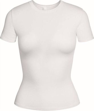 SKIMS Damen T-Shirt aus Baumwoll-Mix