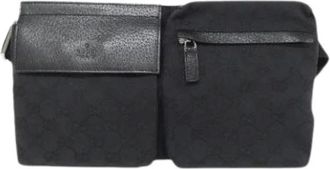 Gucci unisex, Pre-owned, Noir, Taille: ONE Size GG Canvas Fanny Pack Pre-owned
