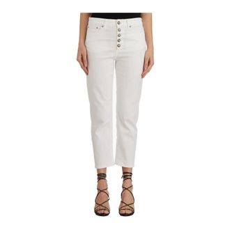 Dondup Hose mit Schmucksteinen - - Trousers - Damen - Wei&szlig; - W25