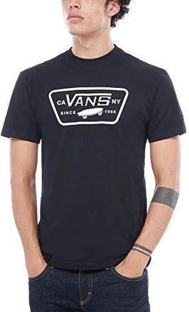 Vans Full Patch T-Shirt, Noir (Black/White), X-Large Homme