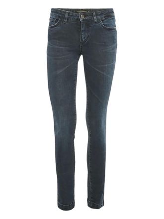 Dolce & Gabbana jean à taille ceinturée - Bleu