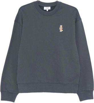 Maison Kitsun&eacute; Homme, Sweatshirts et sweats &agrave; capuche, Bleu, Taille: S SweaT-shirts