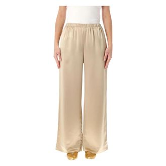 By Malene Birger Cabello Satin Pant - - Trousers - Damen - Beige - S
