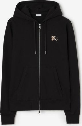 Burberry Hoodie zipp&eacute; en coton Knight Check, Size: XXXL