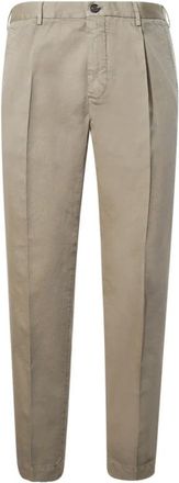 Incotex Homme, Pantalons, Beige, Taille: 2XL Pleated Pantalons