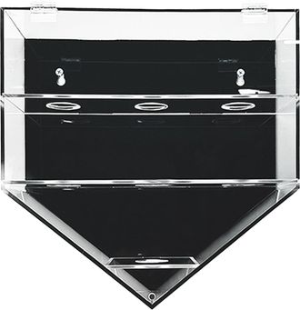 Generico Ballschirmregal - Wandregal, Baseball-Halterung | Acryl-Sportkugel-Organizer, staubdichter Ständer mit magnetischer Tür zur Dekoration von Wohnungen, 