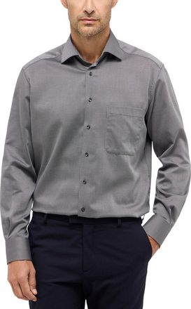Eterna Herren Baumwollhemd Comfort FIT 1/1 grau 48_H_1/1