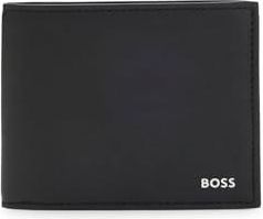 BOSS Hommes Zair Trifold N. Portefeuille à Logo argenté imprimé en Transfert