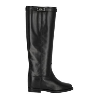 Via Roma 15 Stiefel mit Schloss - - Shoes - Damen - Schwarzk - 39 EU