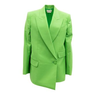 Alexander McQueen Blazer - - Jackets - Damen - Gr&uuml;n - M