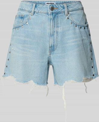 Review Regular Fit Jeansshorts aus reiner Baumwolle