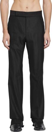 Tom Ford Broken Twill Satin Stripe Trousers