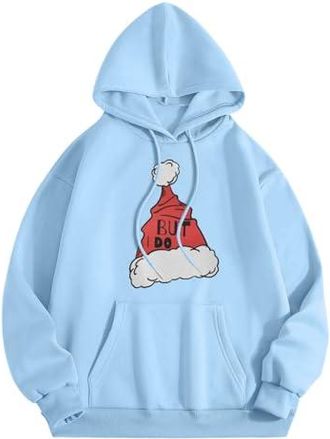 Generic Pull &agrave; capuche imprim&eacute; pour homme et femme avec le m&ecirc;me couple., bleu clair, XXL