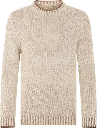Fedeli Homme, Pulls, Beige, Taille: L Pull &eacute;l&eacute;gant &agrave; manches longues
