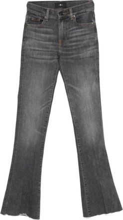 7 For All Mankind Femme, Jeans, Noir, Taille: W24 Flared Jeans