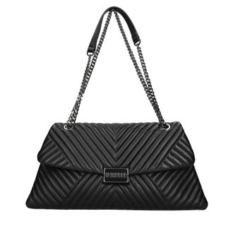 Rebelle Alexis Big Metaless&eacute; Leder Tasche - - Bags - Damen - Schwarzk - ONE SIZE