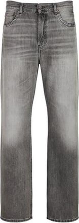 Acne Studios Jean droit effet d&eacute;lav&eacute; en coton m&eacute;lang&eacute;