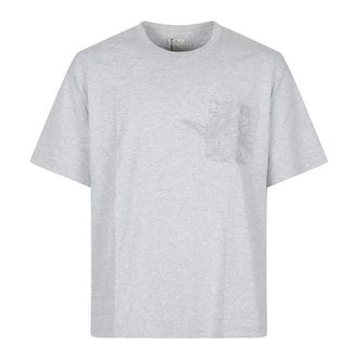 Etro T-Shirt mit Brusttasche - - Tops - Herren - Grau - L