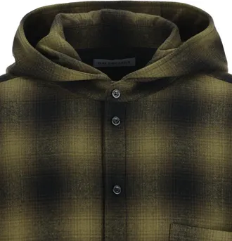 Balenciaga Checked Flannel Shirt - Black