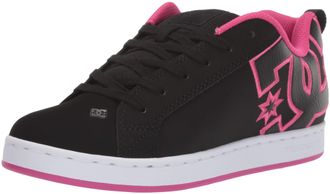 DC Damen Court Graffik Schuh, Black/PINK Stencil, 38 EU