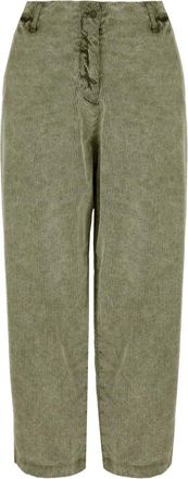 Bomboogie Femme, Pantalons, Vert, Taille: 42 FR Pantalon Ballon en Velours C&ocirc;tel&eacute;