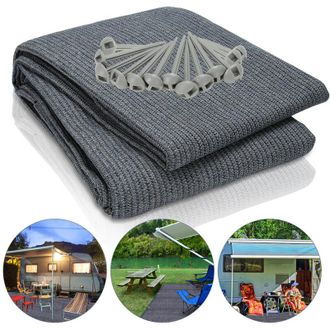 Vingo Vingo - Tapis de sol ext&eacute;rieur &eacute;tanche 400x600CM - Antid&eacute;rapant, respirant, perm&eacute;able &agrave; leau - Pour camping, pique-nique, tentes, auvents