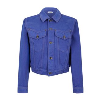 Versace Denim Slim Blouson - - Jackets - Damen - Blau - S