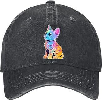 Generic Chapeau De Sport Chat Mignon Et Color&eacute; Casquette Trucker Athl&eacute;tique Chapeau De Soleil D&eacute;contract&eacute;e Casquette De Baseball pour Entra&icirc;nements Quotidien 