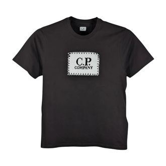 C.P. Company C.p. Company, Homme, Tops, Noir, Taille: XL T-shirt &agrave; Manches Courtes