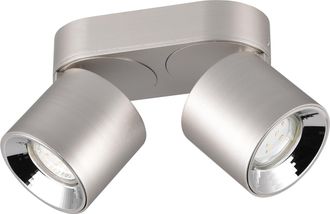 Trio Leuchten Einbau- & Aufbauleuchte Guayana 651000207, Metall Nickel matt, exkl. 2x GU10
