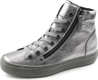 Paul Green Damen Hightop-Pauls, Frauen High-Top Sneaker,straßenschuhe,Strassenschuhe,Sportschuhe,Freizeitschuhe,Turnschuhe,Grau (Clay),37.5 EU / 4.5 UK