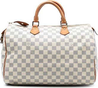 Louis Vuitton Crossbody Bags - Damier Azur Speedy 35 - Gr. unisize - in Weiß - für Damen
