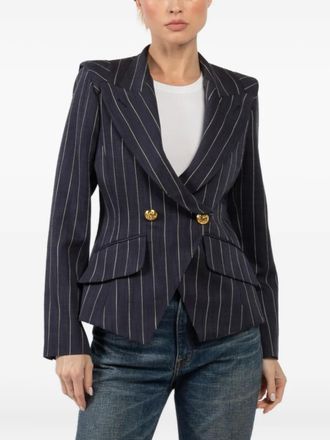 Smythe Doppelreihiger Blazer mit Nadelstreifen - Blau