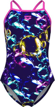 Arena Bubbles Badeanzug f&uuml;r M&auml;dchen, Farbe:Blau, Kinder Gr&ouml;&szlig;en:164