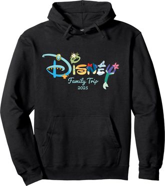 Disney Princess Letters Logo Family Trip Matching 2025 Pullover Hoodie