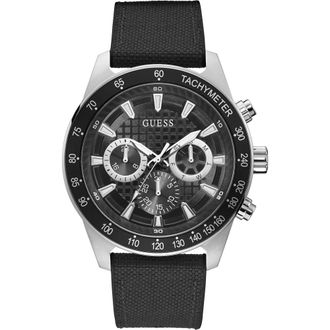 Guess Moderne Quarzuhr mit Stoppfunktion - - Accessories - Herren - Schwarzk - ONE SIZE