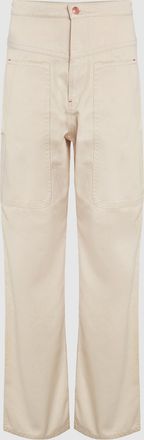 Isabel Marant Pantalon Droit Philna Coton &Eacute;cru