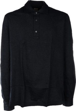 4funkyflavours Homme, Tops, Bleu, Taille: XL Polo &agrave; manches longues